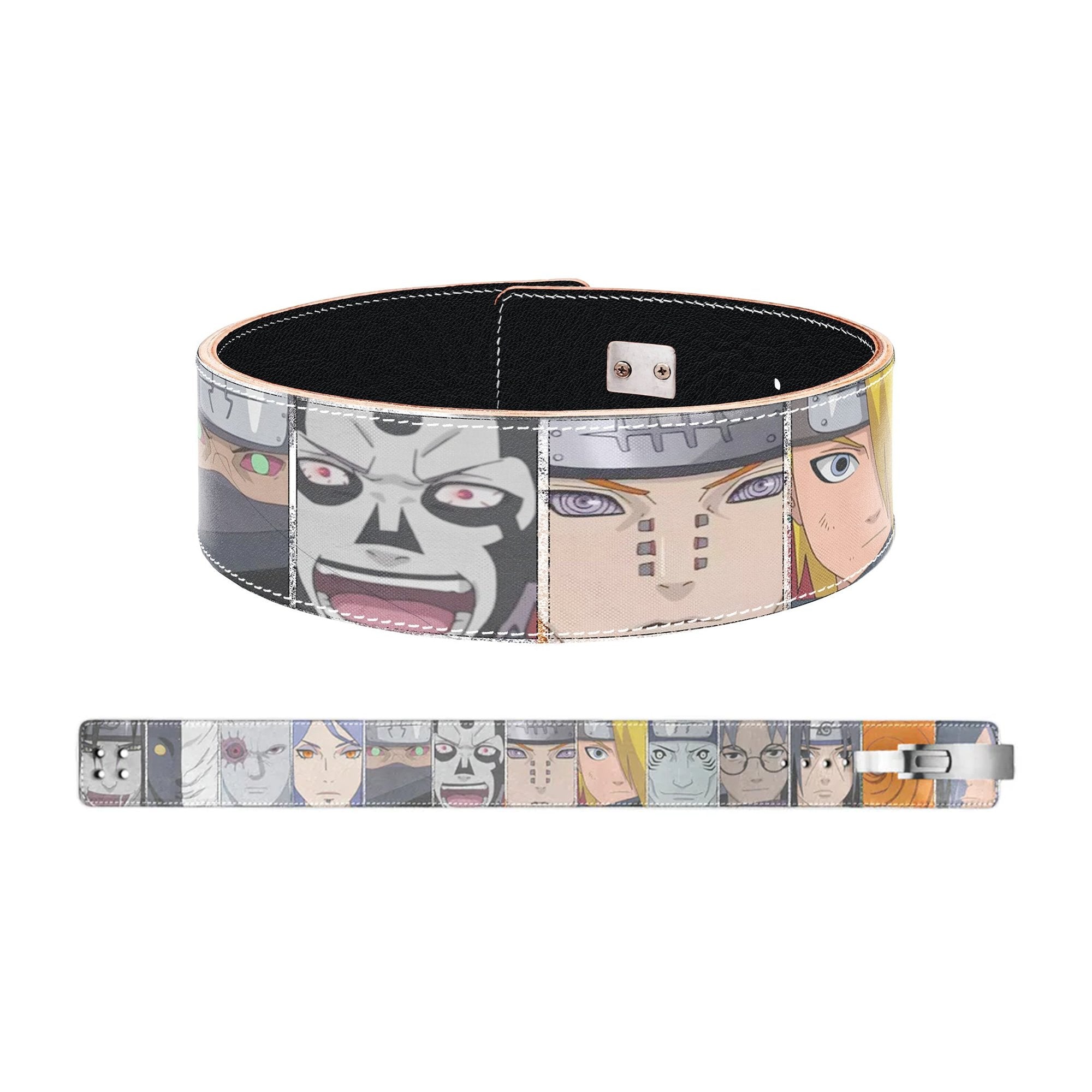 Akatsuki Faces Custom Weightlifting Belt - Gunsmith Fitness